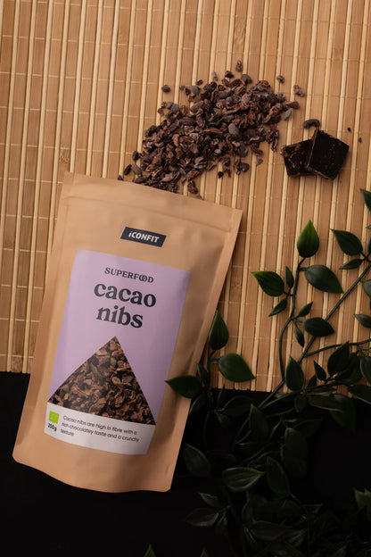 ICONFIT Superfoods Organic Raw Cacao Nibs 200g - GO GET FIT